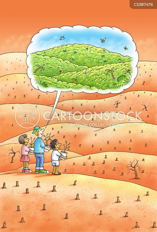 Planting Trees Cartoons and Comics - funny pictures from CartoonStock