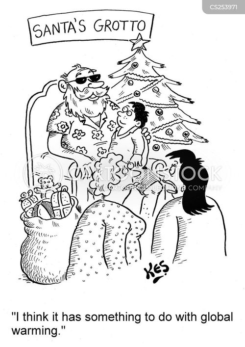 Santas Grotto Cartoons and Comics - funny pictures from CartoonStock