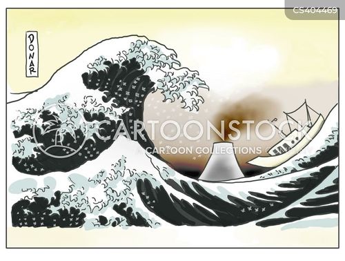 Tsunami Cartoons and Comics - funny pictures from CartoonStock