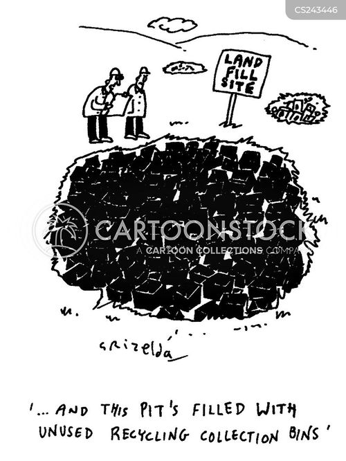 Landfills Cartoons and Comics - funny pictures from CartoonStock