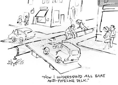 Oil Pipeline Cartoon