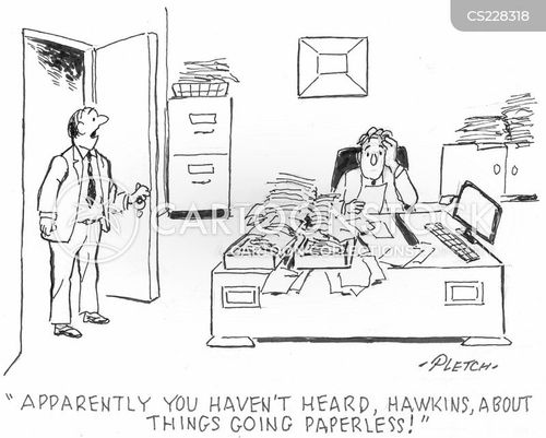 Paperless Cartoons and Comics - funny pictures from CartoonStock