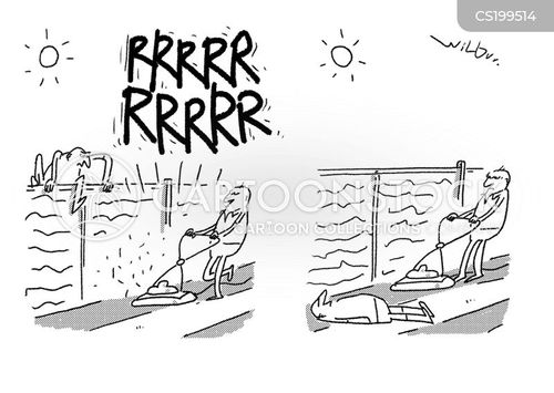 Lawnmower Cartoons and Comics - funny pictures from CartoonStock