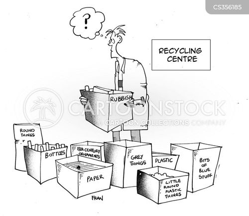 Recycling Depot Cartoons and Comics - funny pictures from CartoonStock