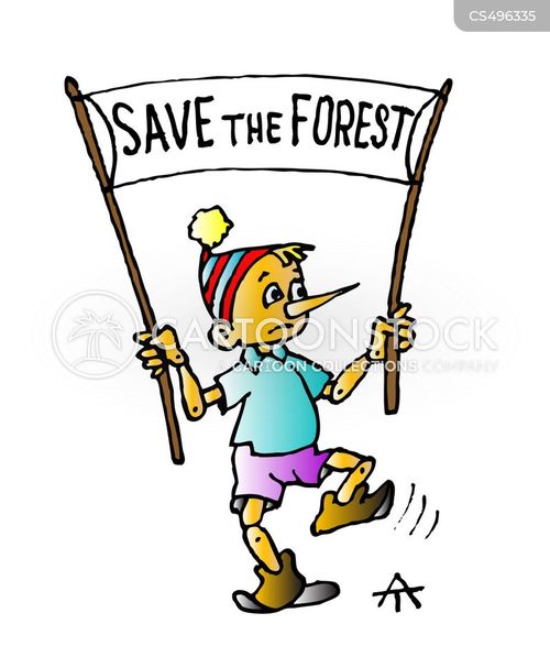 Save The Forest Cartoons and Comics - funny pictures from CartoonStock