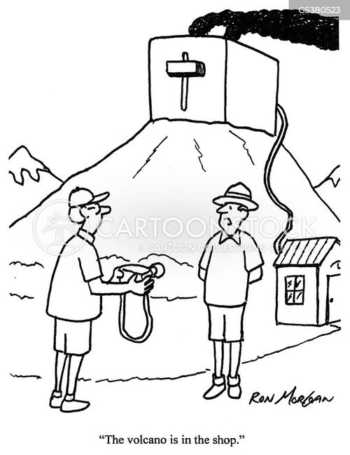 Volcanologist Cartoons and Comics - funny pictures from CartoonStock