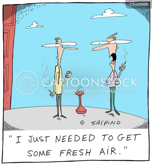 Cigarette Break Cartoons and Comics - funny pictures from CartoonStock