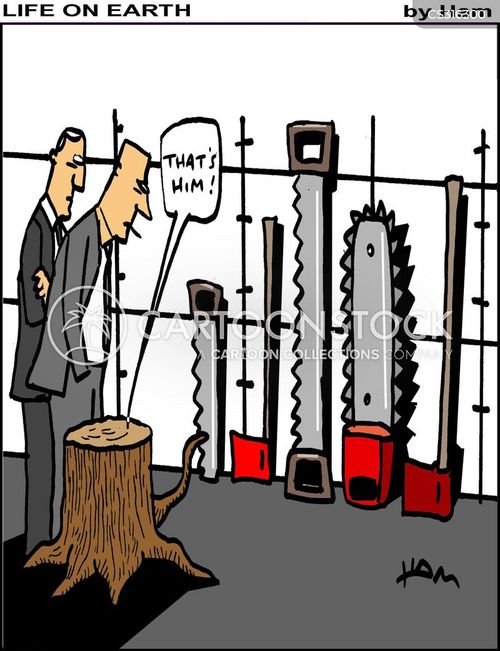 Tree Cutting Cartoons and Comics - funny pictures from CartoonStock