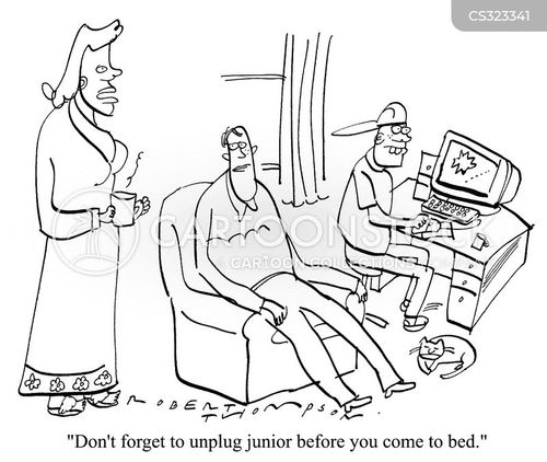 Unplug Cartoons and Comics - funny pictures from CartoonStock