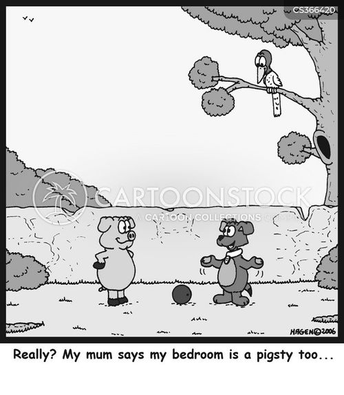 Pigsty Cartoons and Comics - funny pictures from CartoonStock