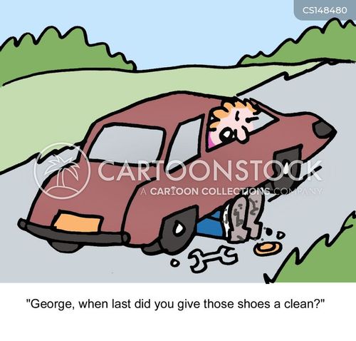 Car Breakdowns Cartoons and Comics - funny pictures from CartoonStock