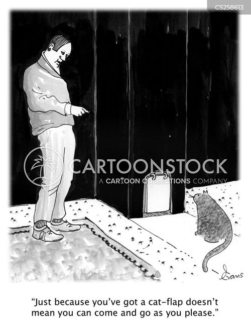 Home Entrance Cartoons and Comics - funny pictures from CartoonStock