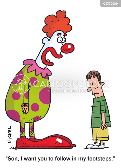 Footsteps Cartoons and Comics - funny pictures from CartoonStock