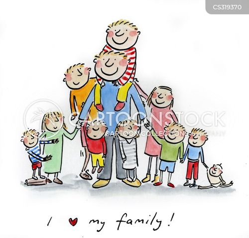 Surrounded By Family Cartoons and Comics - funny pictures from CartoonStock