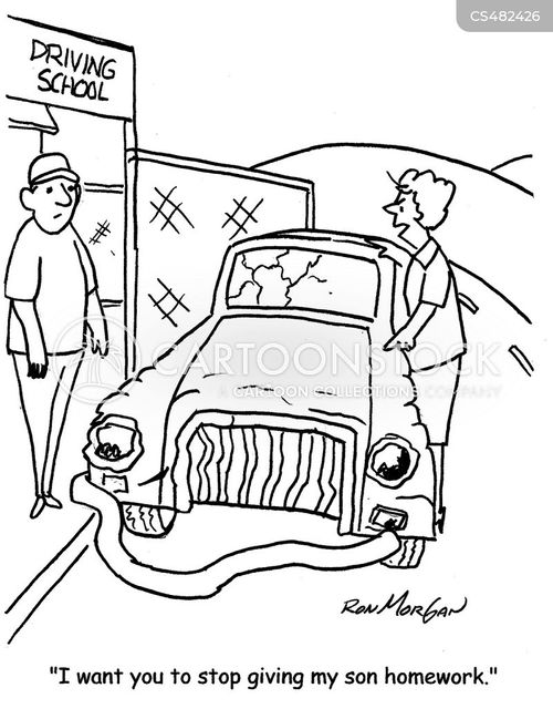 Driver's Education Cartoons and Comics - funny pictures from CartoonStock