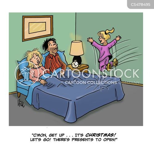 Christmas Morning Cartoons and Comics - funny pictures from CartoonStock