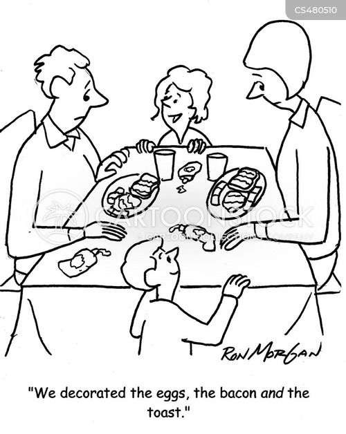 Cooked Breakfast Cartoons and Comics - funny pictures from CartoonStock