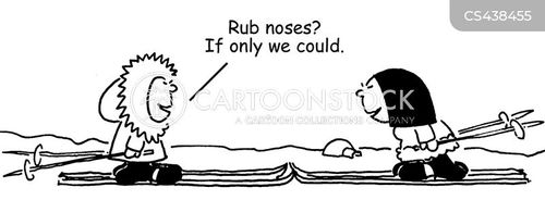 Rubbing Noses Cartoons and Comics - funny pictures from CartoonStock