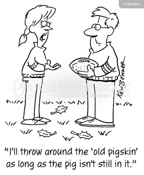Pigskin Cartoons and Comics - funny pictures from CartoonStock