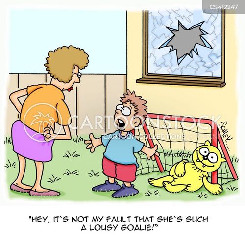 Goalie Drills Cartoons and Comics - funny pictures from CartoonStock