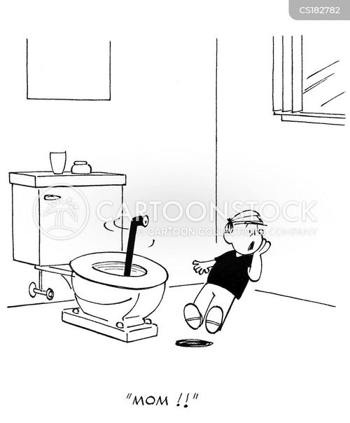 Non-flushable Items Cartoons and Comics - funny pictures from CartoonStock