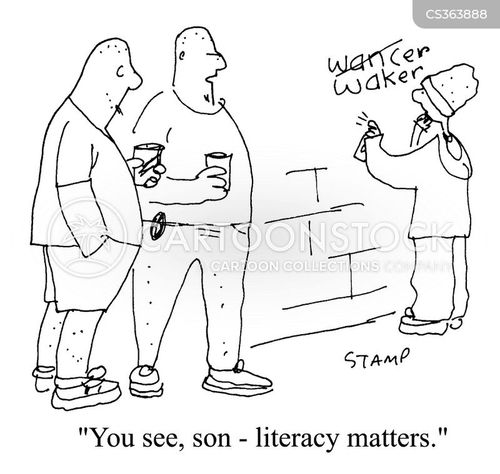 Literacy Standard Cartoons and Comics - funny pictures from CartoonStock