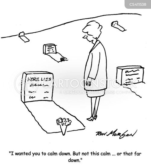 Calming Down Cartoons and Comics - funny pictures from CartoonStock