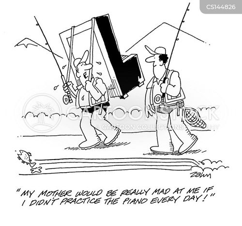 Piano Practice Cartoons and Comics - funny pictures from CartoonStock