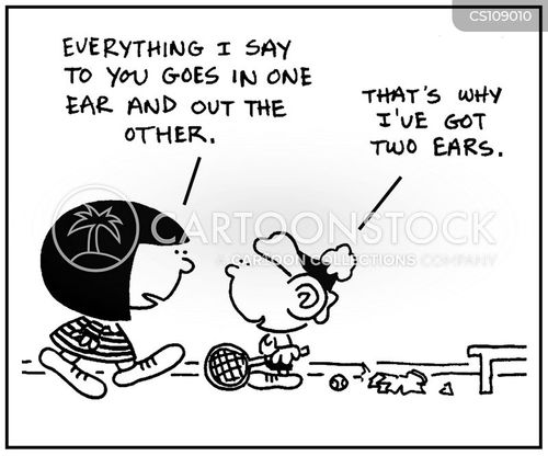 One In Ear And Out The Other Cartoons and Comics - funny pictures from ...