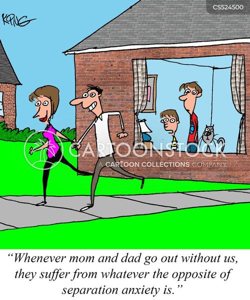 Separation Anxiety Cartoons and Comics - funny pictures from CartoonStock