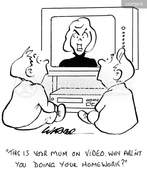 Mom Vlog Cartoons and Comics - funny pictures from CartoonStock