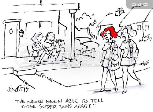 Identical Twins Cartoons and Comics - funny pictures from CartoonStock