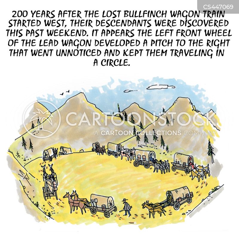 Wagon Train Cartoons and Comics - funny pictures from CartoonStock