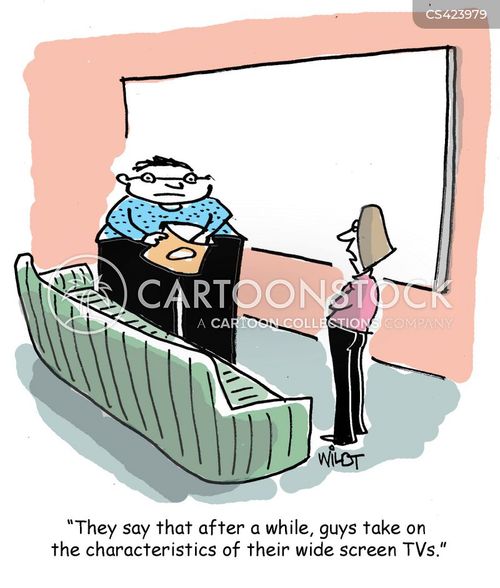 Big Tv Cartoons and Comics - funny pictures from CartoonStock