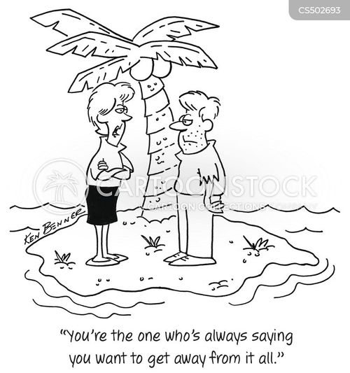 Get Away From It All Cartoons and Comics - funny pictures from CartoonStock
