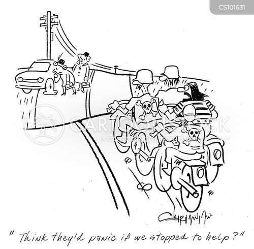 Burst Tyre Cartoons and Comics - funny pictures from CartoonStock