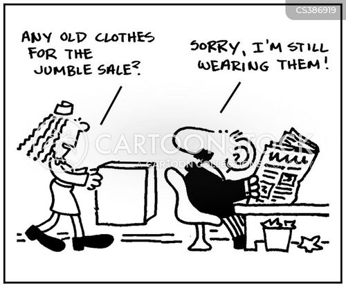 Jumble Sale Cartoons and Comics - funny pictures from CartoonStock