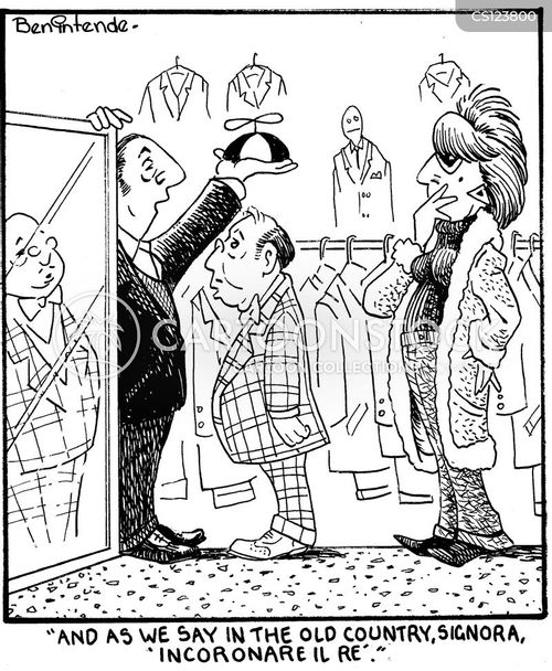 Designer Clothing Cartoons and Comics - funny pictures from CartoonStock