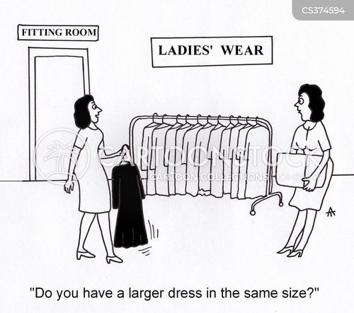 Fitting Room Cartoons and Comics - funny pictures from CartoonStock