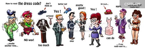 Dress-codes Cartoons and Comics - funny pictures from CartoonStock