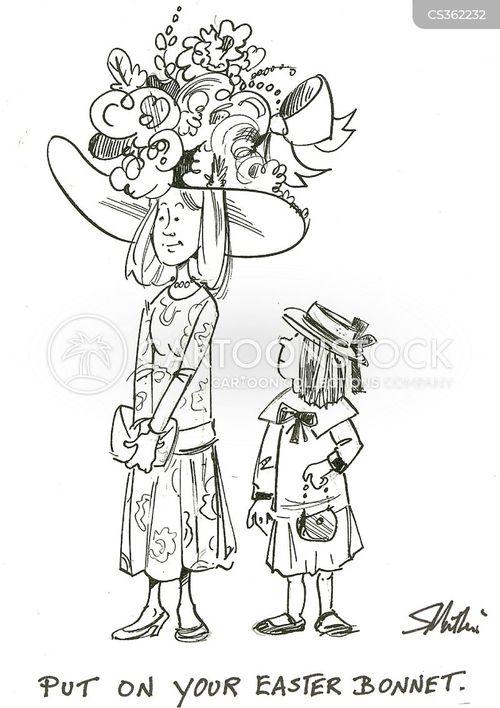 Easter Bonnet Cartoons and Comics - funny pictures from CartoonStock