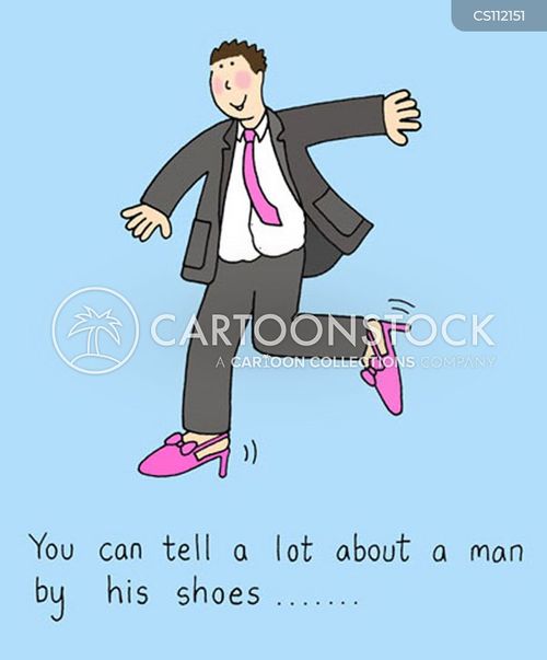 Shoe Identification Cartoons and Comics - funny pictures from CartoonStock
