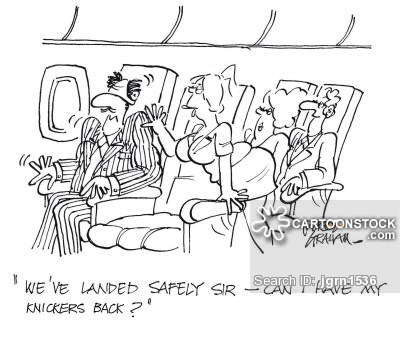 Scared Of Flying Cartoons and Comics - funny pictures from CartoonStock