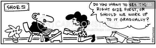 Shuffling Shoe Cartoons and Comics - funny pictures from CartoonStock