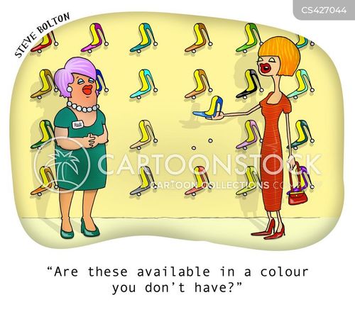 Designer Shoes Cartoons and Comics - funny pictures from CartoonStock