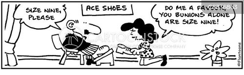 Bunions Cartoons and Comics - funny pictures from CartoonStock