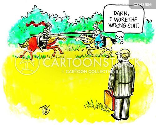 Jousting Cartoons and Comics - funny pictures from CartoonStock