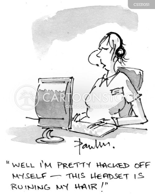 Headsets Cartoons and Comics - funny pictures from CartoonStock