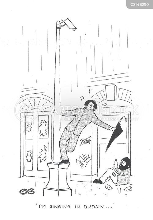 Singing In The Rain Cartoons and Comics - funny pictures from CartoonStock
