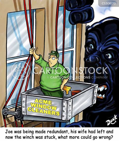 Window Cleaning Cartoons and Comics - funny pictures from CartoonStock